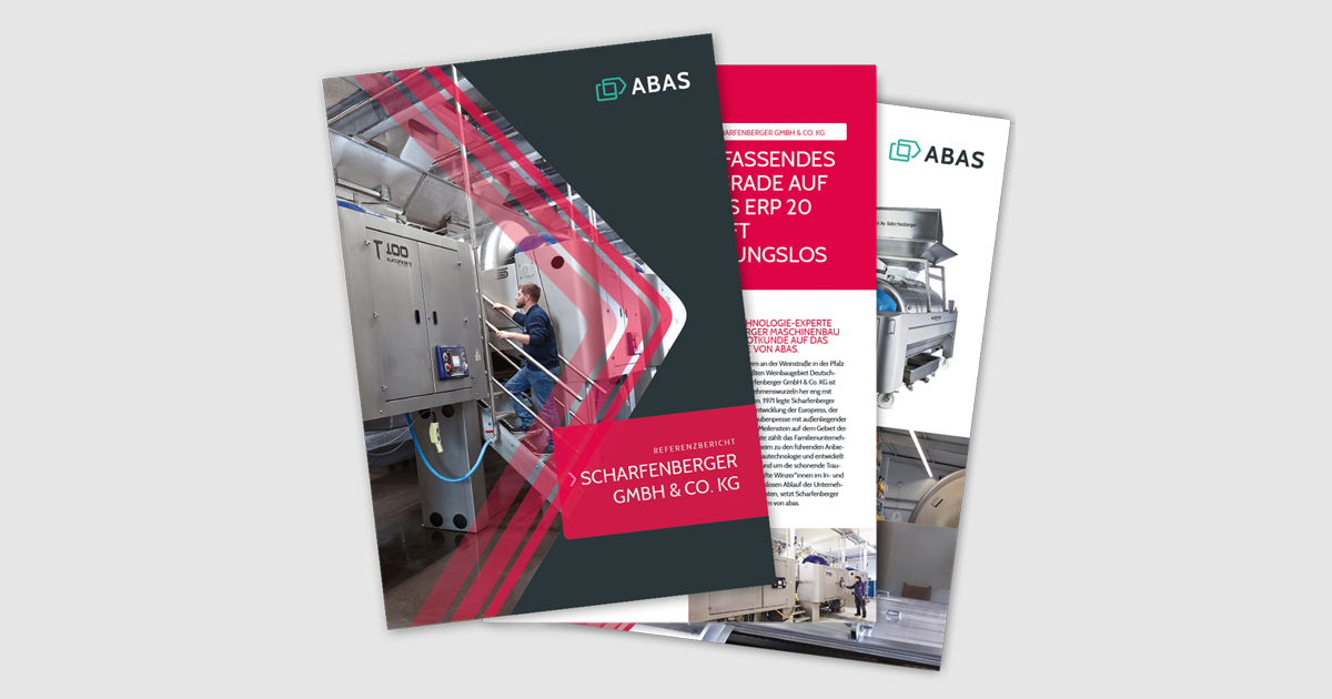 Scharfenberger: abas ERP Kunde. Jetzt Referenzbericht lesen